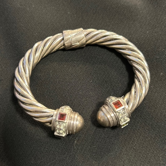 Jewelry | Vintage 925 Sterling Silver Hinge Twisted Cable Bangle ...